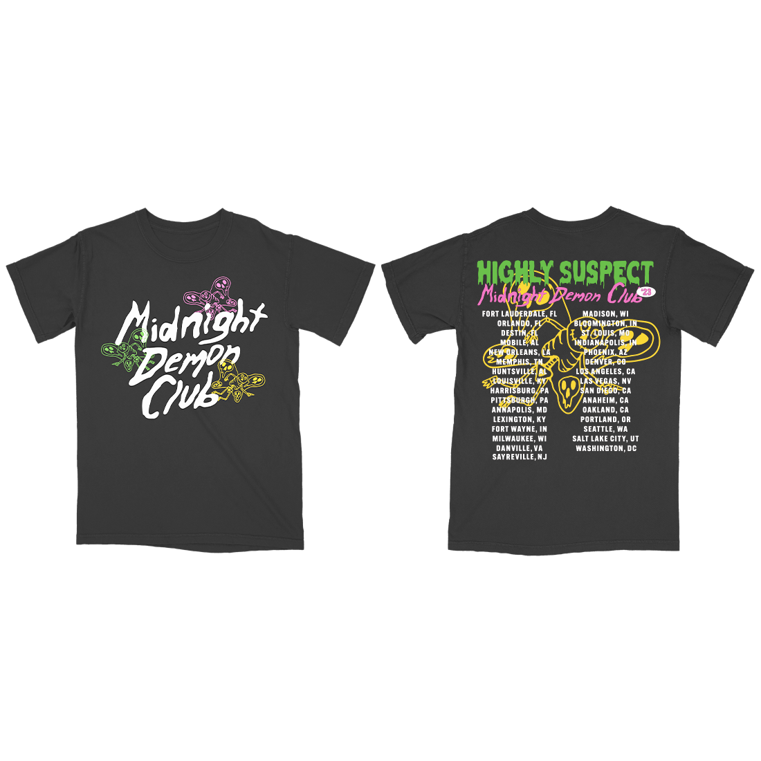 2023 Black Tour T-Shirt - Highly Suspect Official Store